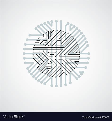 Technology Communication Cybernetic Element Vector Image