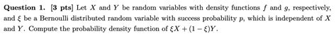 solved question 1 [3 pts] let x and y be random variables