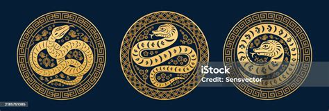 꽃 중국 설날 조디악 표지판 Cny 2025 기호와 황금 뱀 뱀의 년 황금 꽃 종이 컷 배경에 작은 용 인사말 카드 벡터 평면 스타일 일러스트 레이 션 2025년에 대한