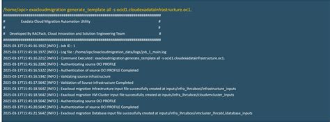 Configure Exadata Cloud Infrastructure Migration Automation Utility For Oracle Exadata Database
