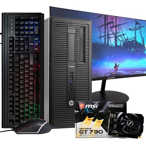 Restored Hp Prodesk G Gaming Desktop Tower Intel Core I Gb Ram Nvidia Geforce Gt