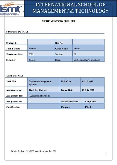 Dbms2022 Sep Database Databasemanagementsystem 2022 Anisha Baskota Hndfourth Semester Sec