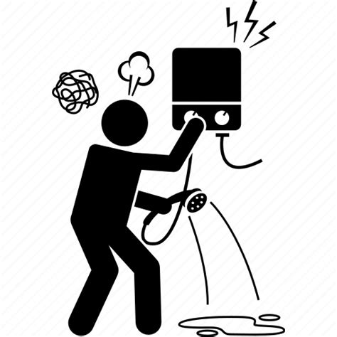Broken Electrical Faulty Home Issue Problem Water Heater Icon