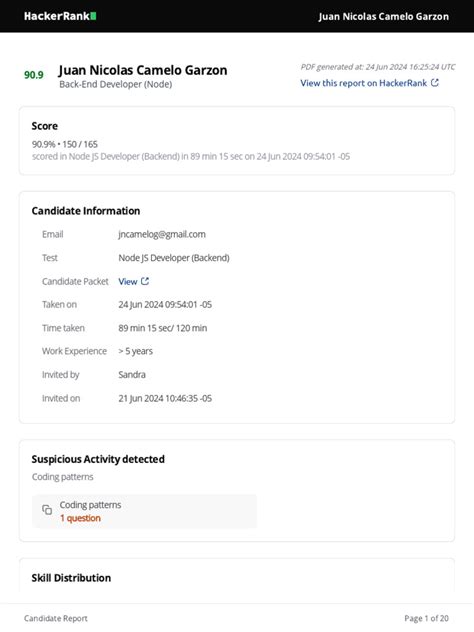 Report Node Js Developer Backend Jncamelog Pdf Java Script Json