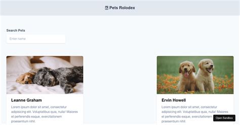 React Separation Of Concerns Codesandbox