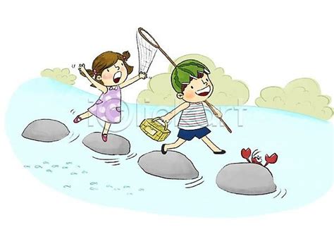 이미지포털 아이클릭아트 어린이 그림 그리기 유아 미술 여름 그림