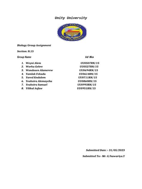 Unity University Pdf
