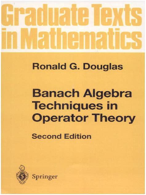 Banach Algebra Pdf