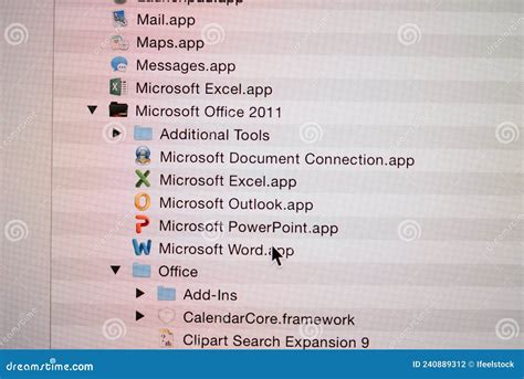 Microsoft Office Suite Excel Outlook Word PowerPoint Mail Maps On The Apple Editorial
