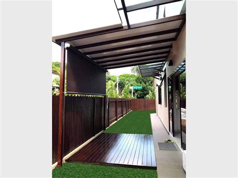Wooden Decking Elite Deco Pte Ltd Awning Canopy Zip Blinds