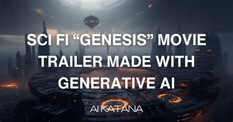 sci fi “genesis” movie trailer made with generative ai