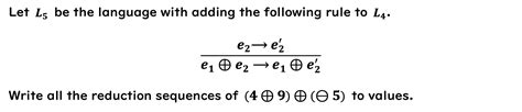 Solved Figure 1 Syntax And Operational Semantics Of L4n Is