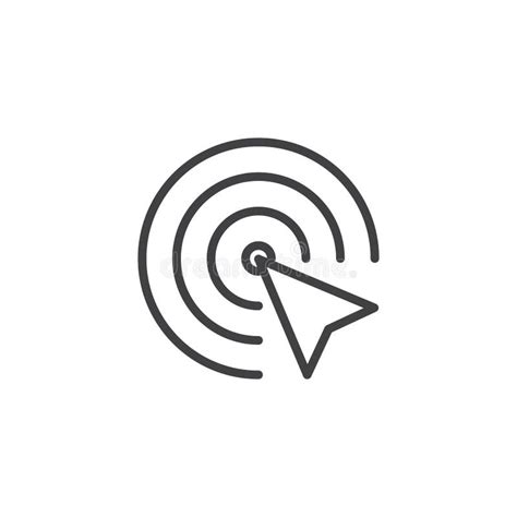 Cursor Click On Target Stock Illustration Illustration Of Encircle 19345180
