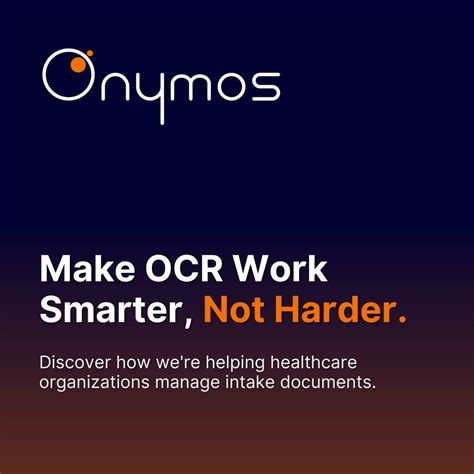 Onymos On Linkedin Ocr Documentprocessing Healthtech