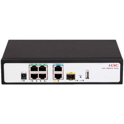 H3c Msr610 Enterprise 6 Port Gigabit Ethernet Router 2ge Wa