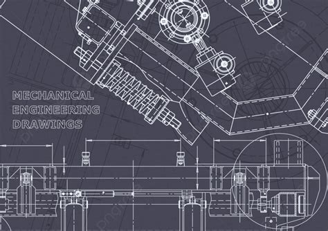 Computer Aided Design Systems Background Blueprint Drawing Engineering Background Image And
