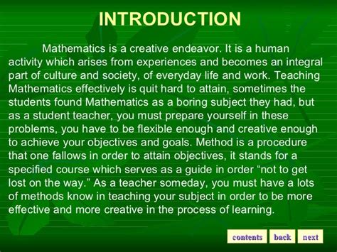Methods Of Teaching Mathematics
