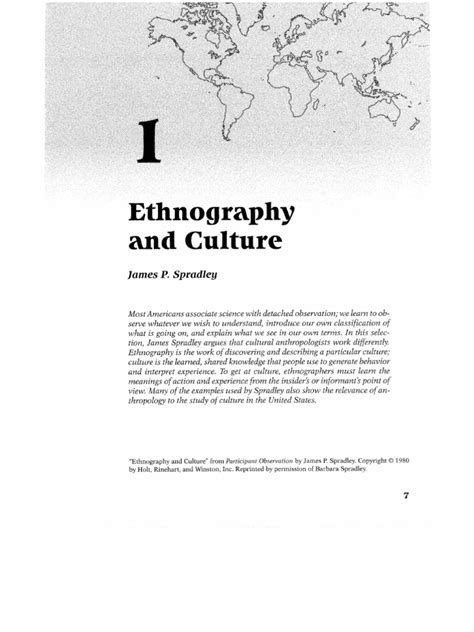 Ethnography And Culture Pdf