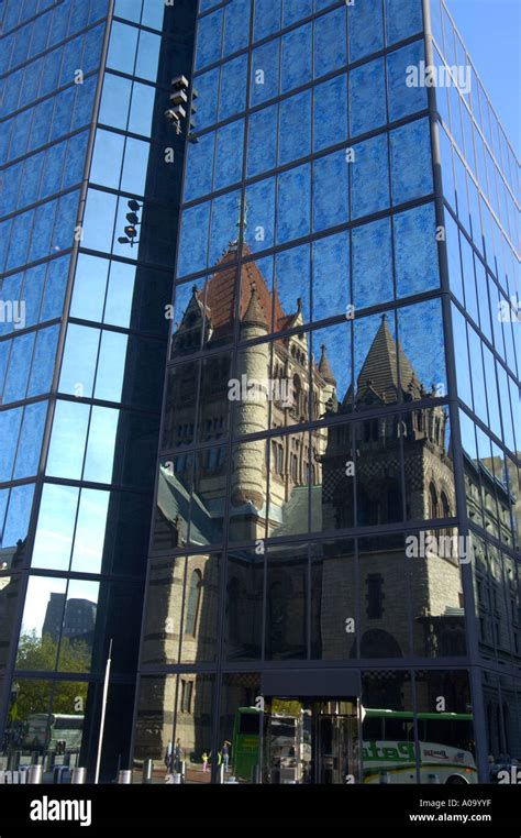 Old And New Architecture In Historic Downtown Boston Massachusets Stock