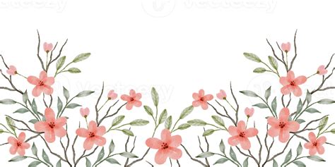 Beautiful And Elegant Botanical Watercolor Border 21968022 Png