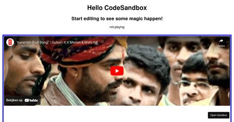 Video Waveform React Codesandbox