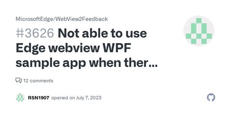 Not Able To Use Edge Webview Wpf Sample App When There Are Multiple Rdp