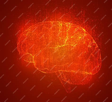 Premium Vector 3dl Vector Cyber Brain Neural Network Megadata