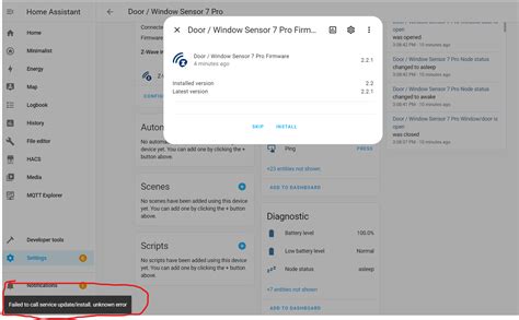 z wave device failed to update z wave home assistant community