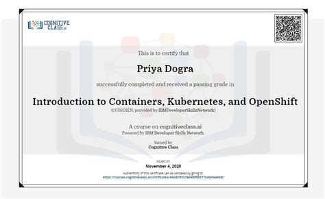 introduction to containers kubernetes and openshift ibm certification