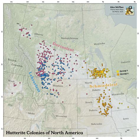 Map Of Hutterite Colonies Shows Religion And Evolution Big Think