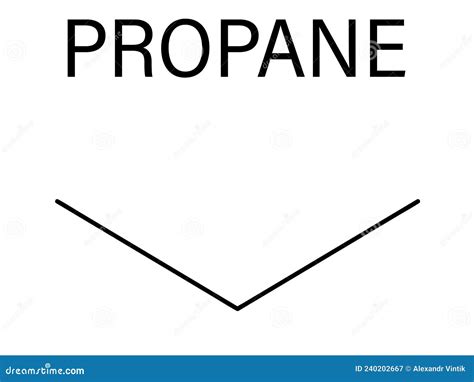 Propane Hydrocarbon Molecule Alkane Used As Fuel In Portable Stoves Gas Blowtorches Cars Etc