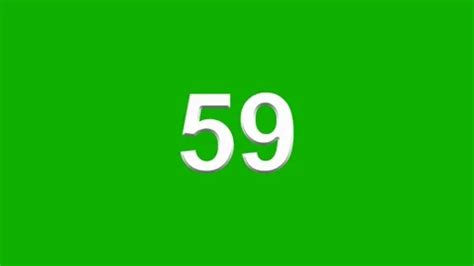 Countdown 60 Seconds Green Screen Motion Stock Video Pond5