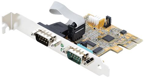 2 Port Rs232 Serial Pci Express Adaptor Card With 16c1050 Uart Startech Cpc