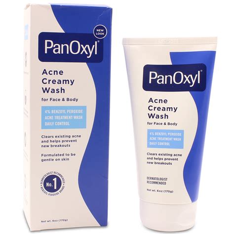 Panoxyl 170g Acne Creamy Wash 4 Benzoyl Peroxide Skincare Australia