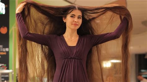 Real Life Rapunzel Has 90 Inch Long Hair Youtube