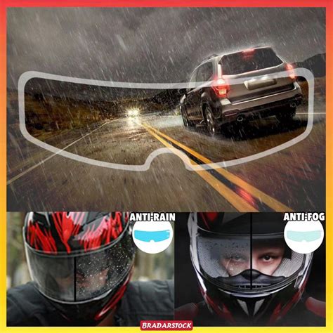 Helmet Anti Rain Fog Film Motorcycle Anti Rain Sticker Helmet Rainproof