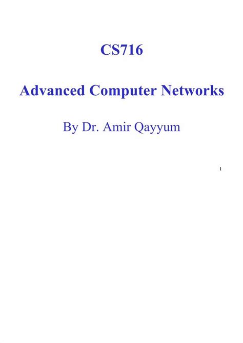 Pdf Advanced Computer Networks Cs716 Power Point Slides Lecture 26 Dokumentips