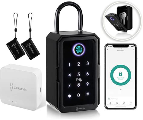 Smart Lock Box Wireless Lock Box For House Key Outside Lockbox With App Remote