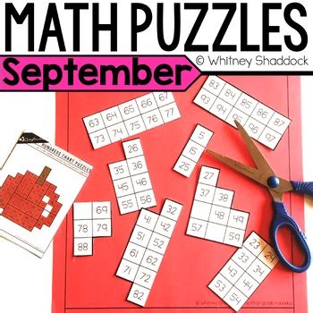 Differentiated Number Grid Puzzles Hundreds Chart Mystery Pictures September