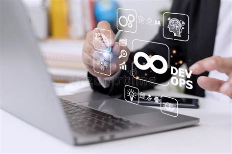 Devops Methodology Development Operations Agil Programming Technology Concept Stock Image