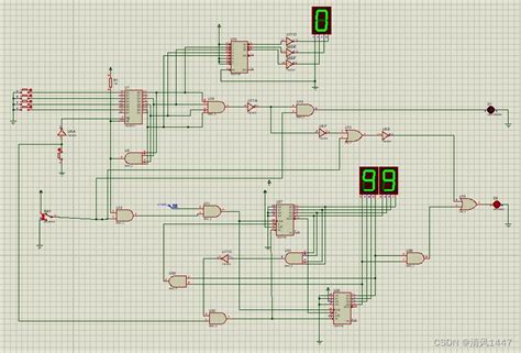 Proteus中用74ls190四人倒计时抢答器四人抢答器 Csdn博客