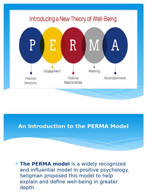 Perma Model Positive Psychology 2 Pdf Well Being Happiness