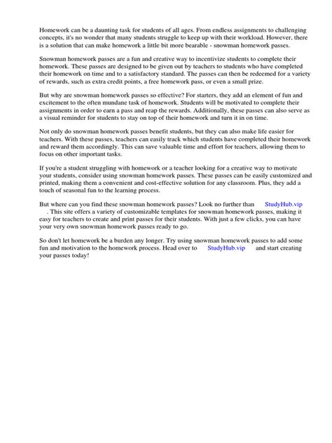 Snowman Homework Passes Pdf Cookie Safari Web Browser