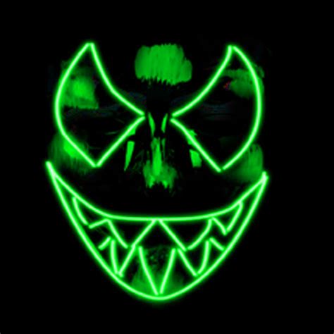 Halloween Luminous Mask Led Scary El Wire Mask Light Up Festival