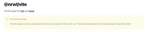 Initializing Nrwl Vite Via Nx G Nrwl Vite Init Returns Unable To