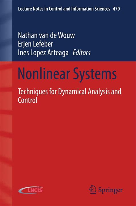 Nonlinear Systems Techniques For Dynamical Analysis And Control Premiumjs Store