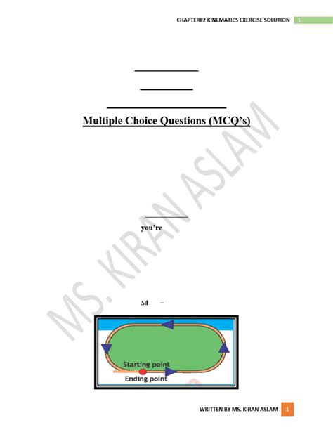 ch 2 kinematics exercise notes pdf acceleration euclidean vector