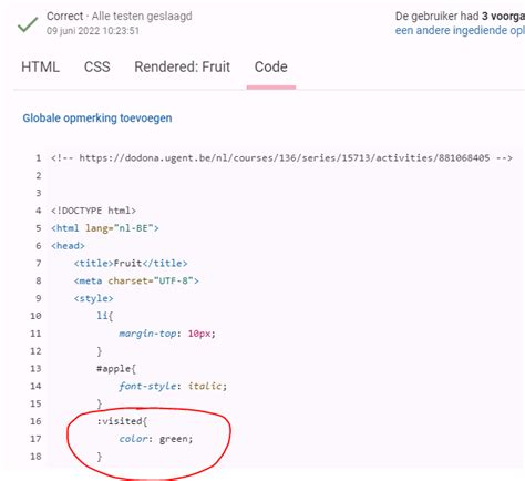 `hasstyling` Pseudo Class Bug · Issue 223 · Dodona Edujudge Html