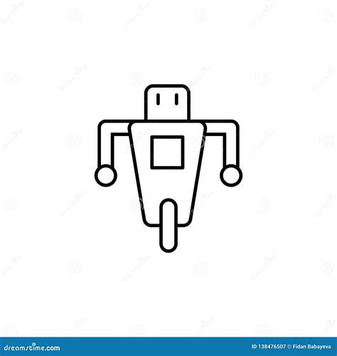 Robot Wheel Outline Icon Signs And Symbols Can Be Used For Web Logo Mobile App Ui Ux