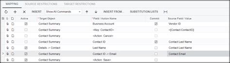 Import Scenario Vendor Contacts Community